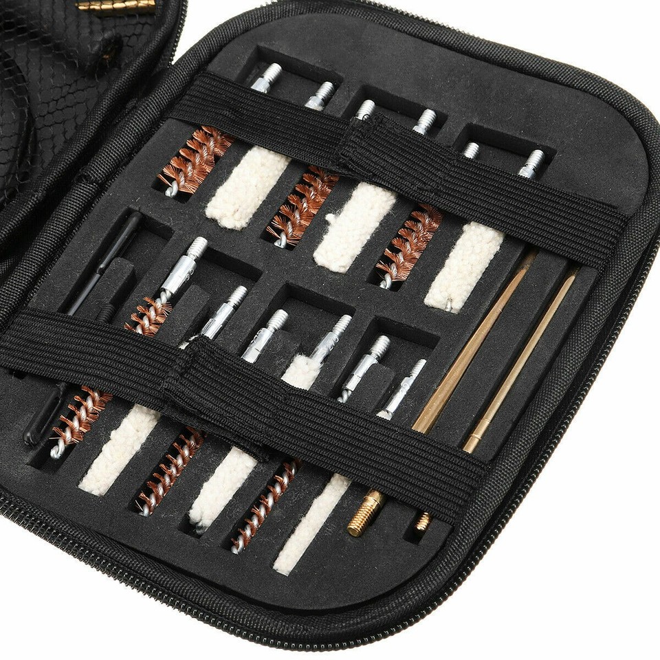 🔥68PCS Gun Cleaning Kit Pro Universal Pistol Rifle Shotgun Cleaner Set ...