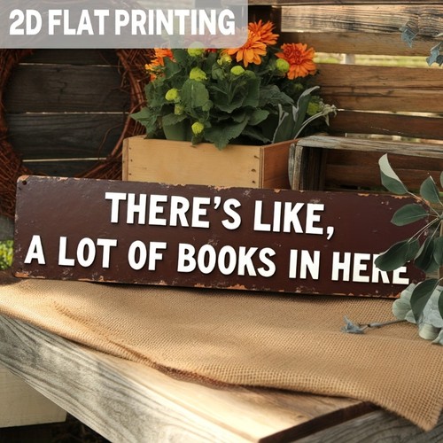 2D Bookworm Iron Sign for Library, Study Room, Bookstore, Home Office ...