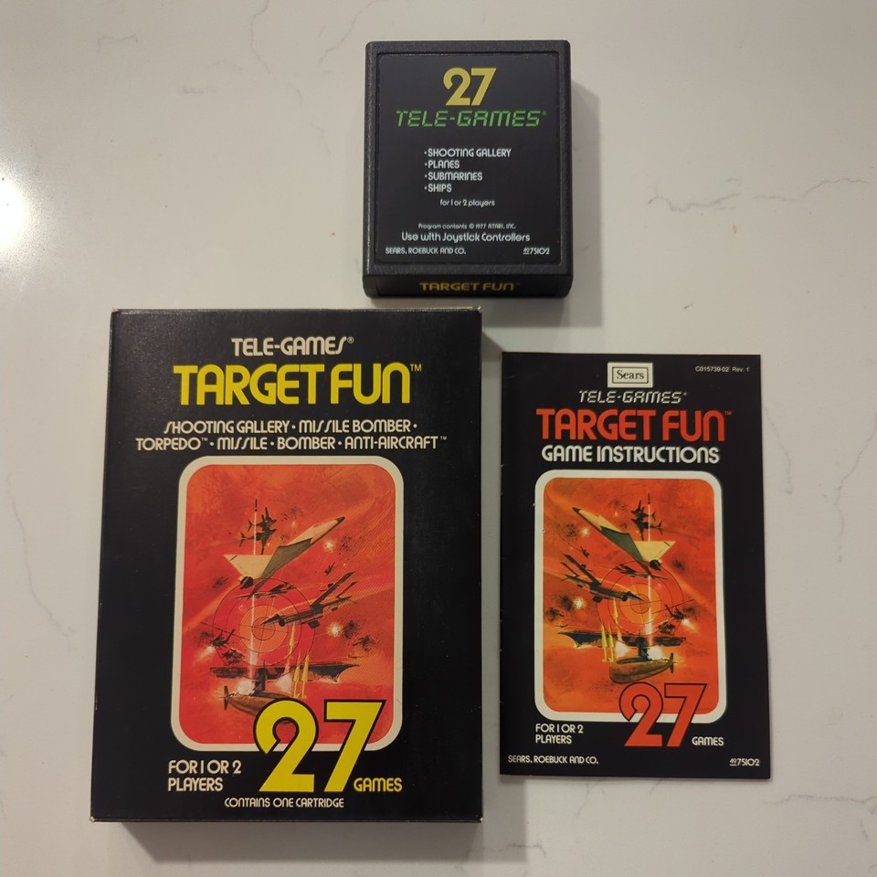 Target Fun - Atari 2600 Tele-Games - Box, Manual, Cartridge - Tested ...
