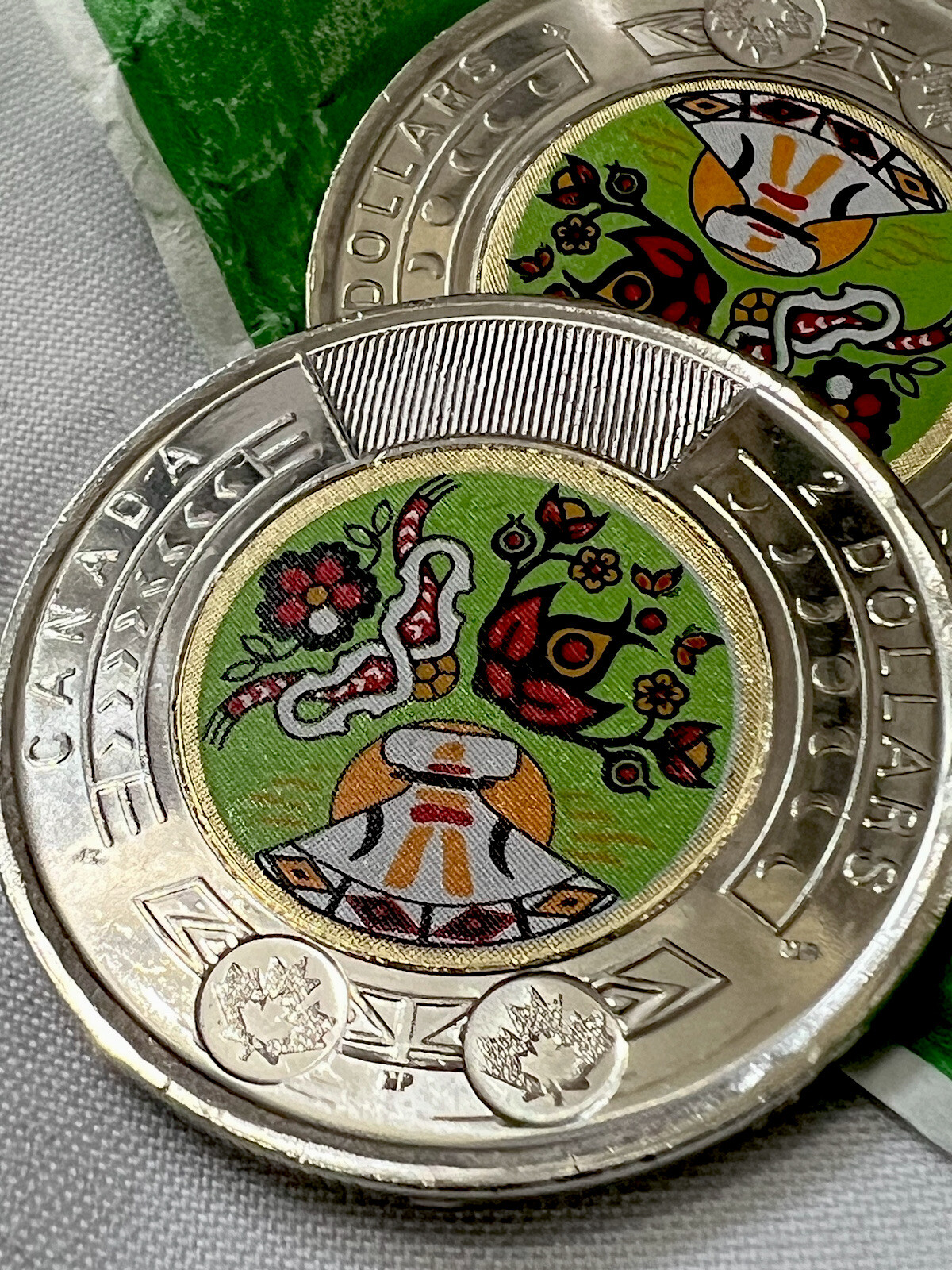 2023 CANADA $2 NATIONAL INDIGENOUS PEOPLES DAY 2 Dollar Colorized ...