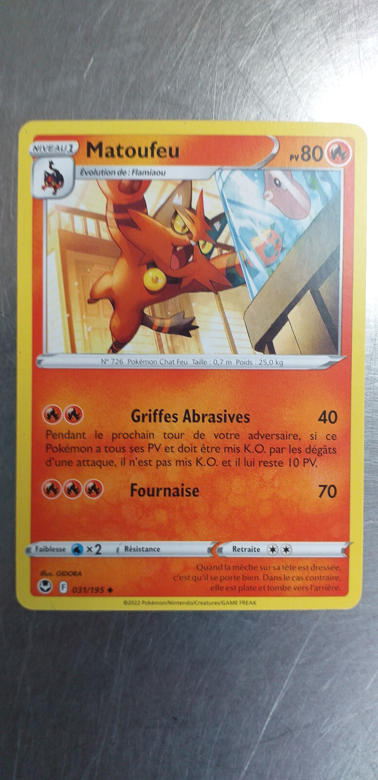 Pokémon Card Matoufeu 031/195 Silver Tempest, From Booster, French | eBay