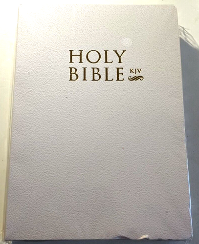 Holy Bible, King James Version, with White Covers Old and New ...