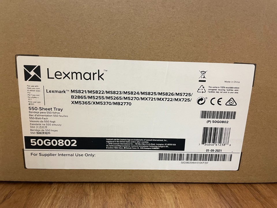 NEW Lexmark 50G0802 MS821 MS822 MS823 MX721 MX722 550-Sheet Paper TRAY ...