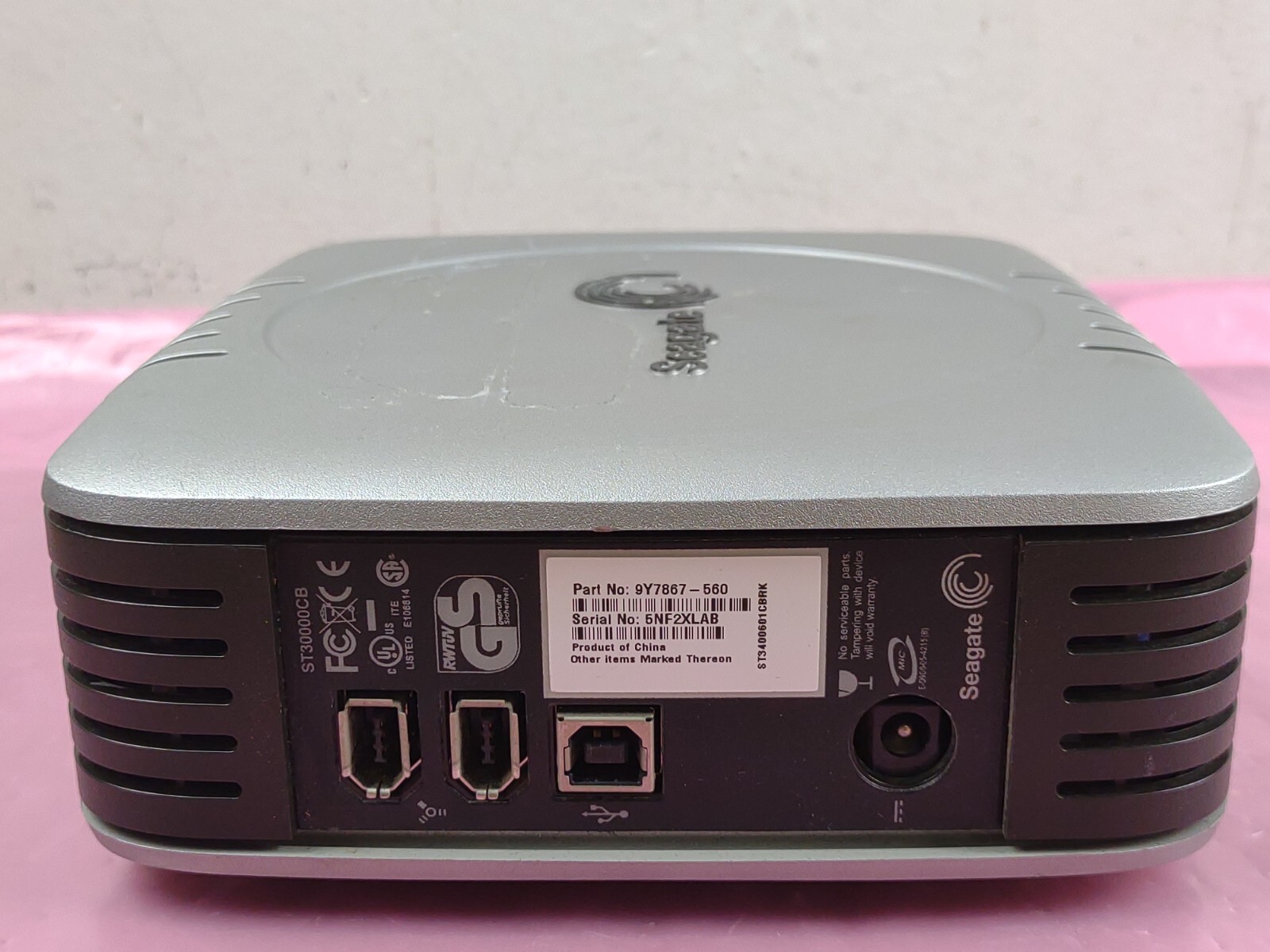 Seagate 9Y7865-560 300GB External Hard Drive USB & Firewire ST30000CB ...