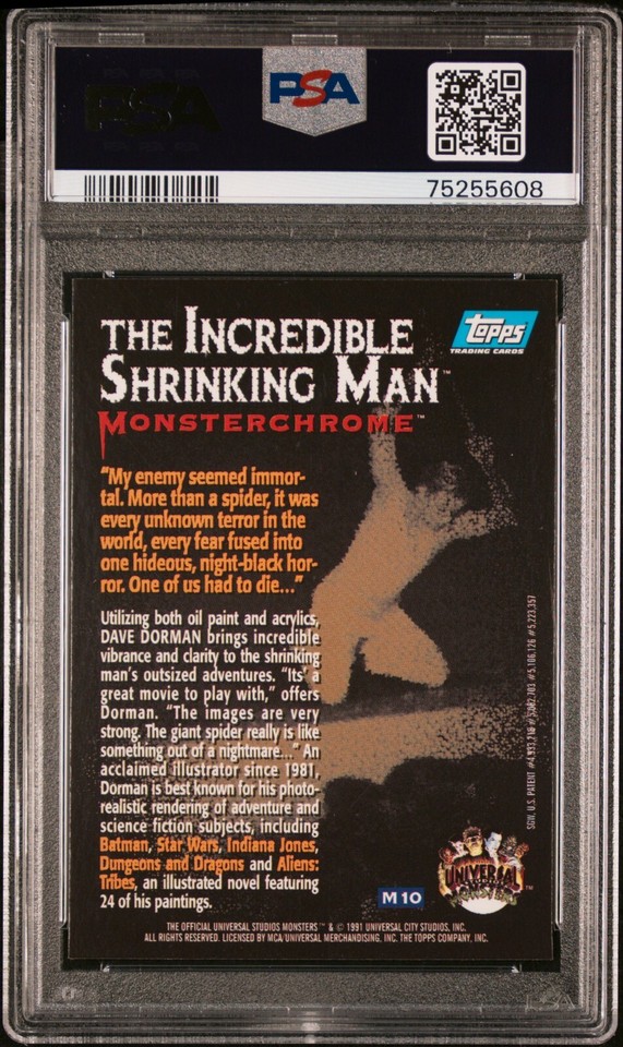 1994 Universal Monsters MONSTERCHROME #M10 THE INCREDIBLE SHRINKING MAN ...