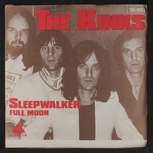 KINKS: sleepwalker / full moon Arista 7" Single 45 RPM Denmark | eBay