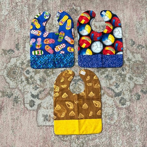 Handmade Baby Bibs Set of 3 | eBay