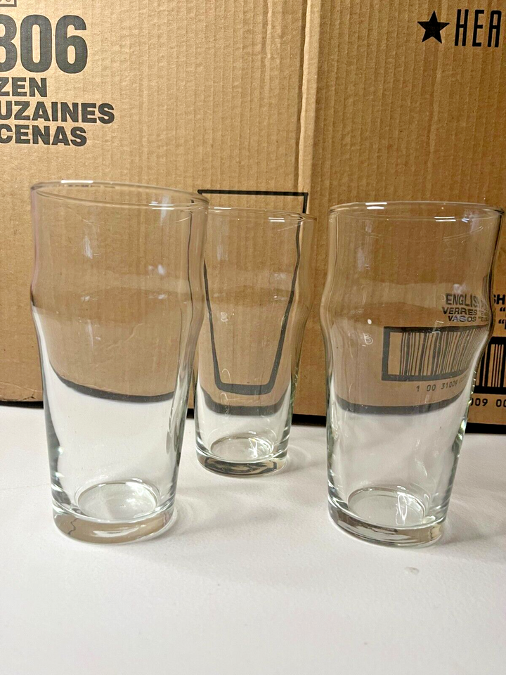 Drinking glasses | English Pint Clear Beer Glass set of 36 | Libbey ...