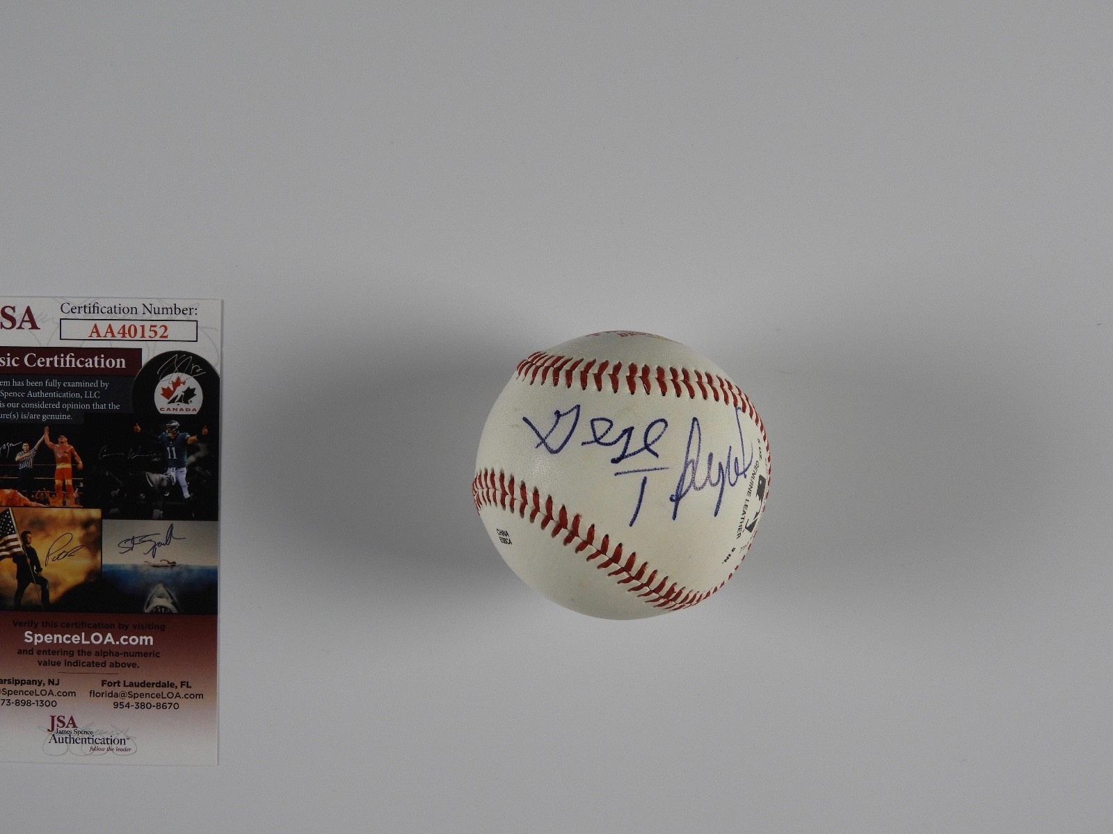 George Thorogood Autograph Signed Baseball JSA COA Official George Ball ...