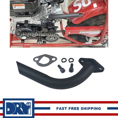 Exhaust Header Pipe For Massimo MB200 Mini Bike Hammerhead 80T Go Kart ...