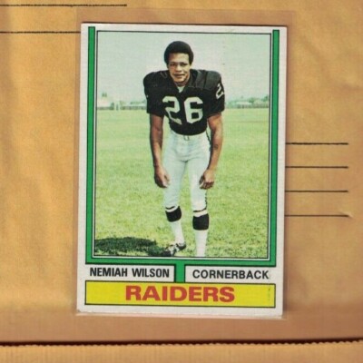1974 Topps Nemiah Wilson Oakland Raiders #326 | eBay