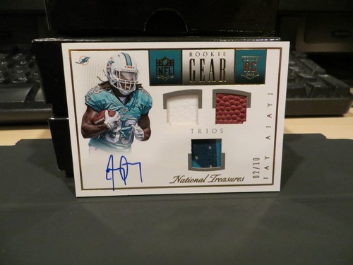 2015 Panini National Treasures - Rookie Nfl Gear Triple Signatures Jay ...