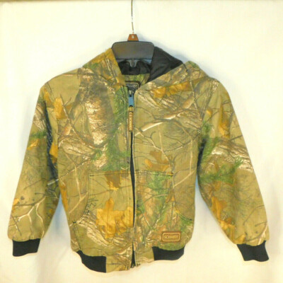 CE Schmidt Work Wear Boys/Youth Hunting Camo Zipt Front Lined Jacket W ...