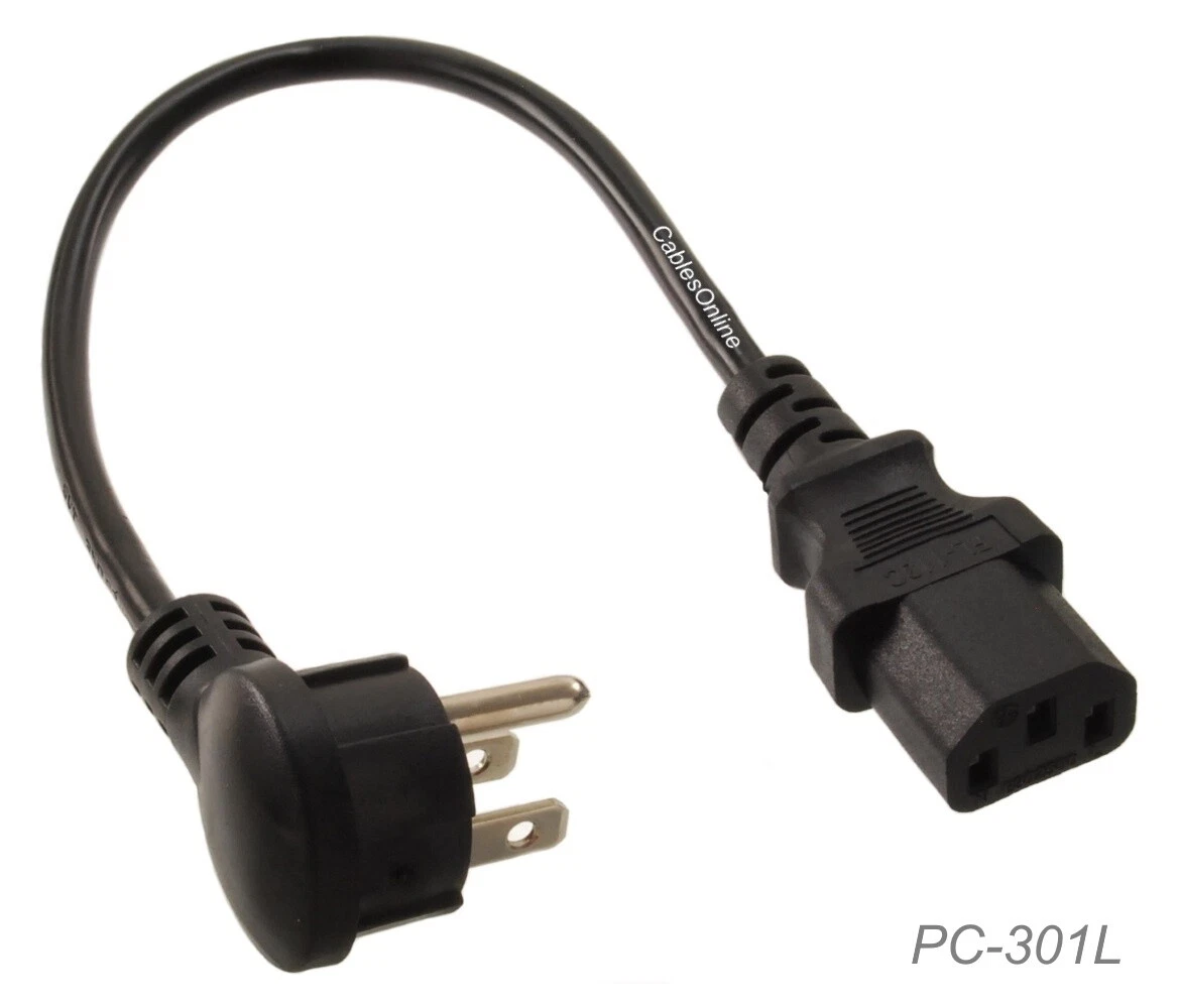 Computer Power Cord Right Angle