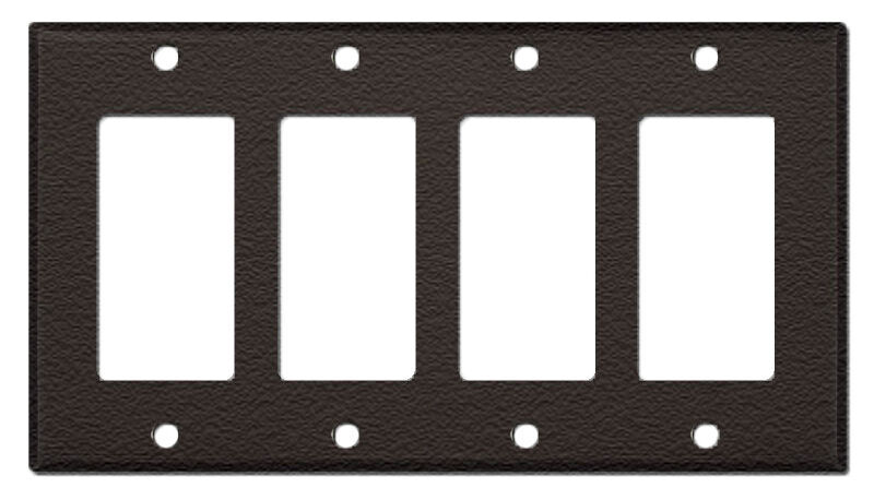Wrinkle Brown Textured Metal Wall Plate Covers Switch Plates & Outlet ...