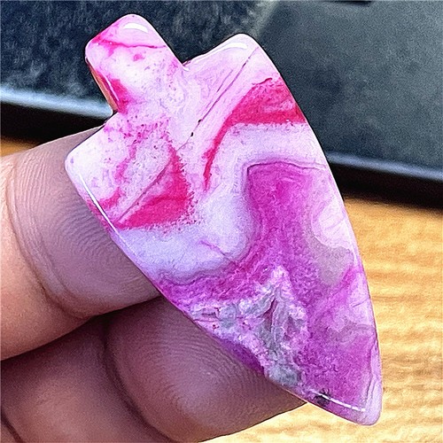 KU27630 44x21x6mm Rose Crazy Lace Agate Arrow Pendant Bead | eBay