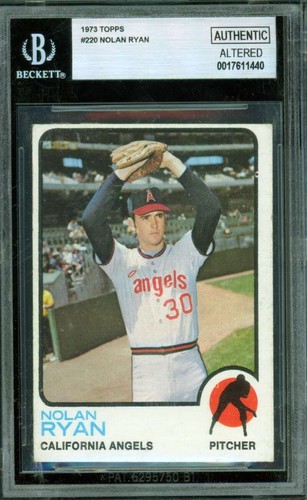 Nolan Ryan Card 1973 Topps #220 BGS Authentic Altered | eBay