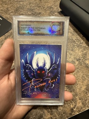 2021 METAZOO x Collect-A-Con Mothman 17/50 ART CARD Poncho Double ...