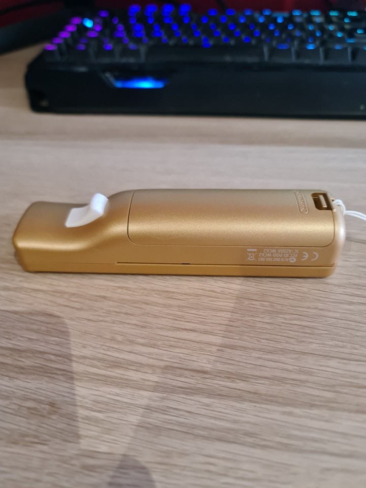 Official Gold Zelda Skyward Sword Nintendo Wii Remote Plus Controller ...