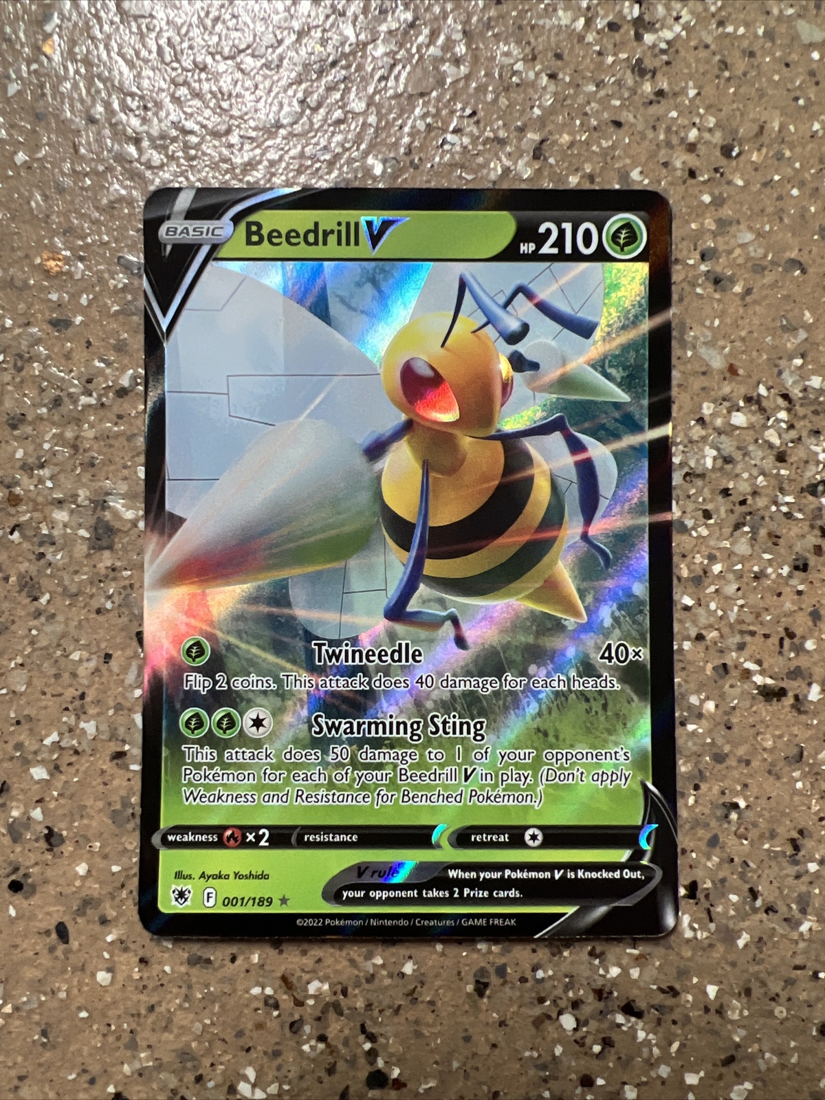 Pokémon TCG Beedrill V Astral Radiance 001/189 Holo Ultra Rare | eBay