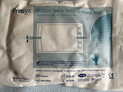 Prosys 2000ml Urine Drainage / Night Bags PH200” CE0086 Unused Unopened ...
