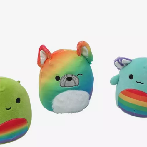 Squishmallow 5" Rhett the Pride RAINBOW French Bulldog PLUSH NEW | eBay