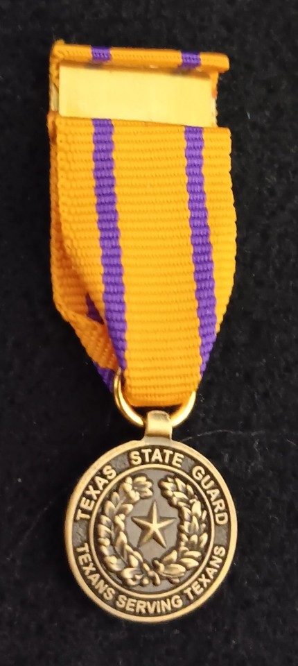 TXSG Miniature Texas State Guard Exemplary Service Medal | eBay