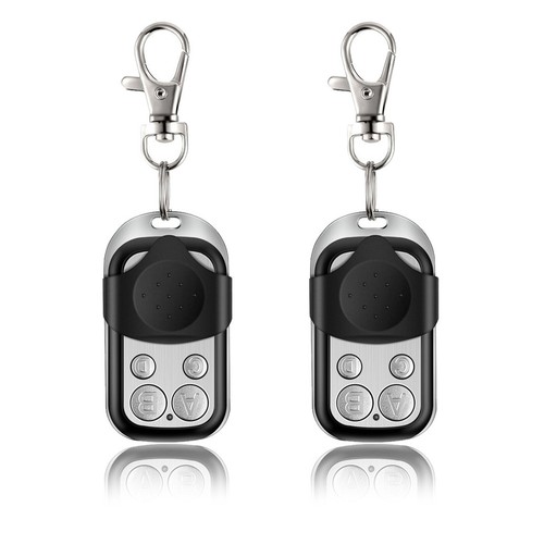 2* Universal 4 Button Gate Garage Door Open Remote Control 433MHZ Fixed ...