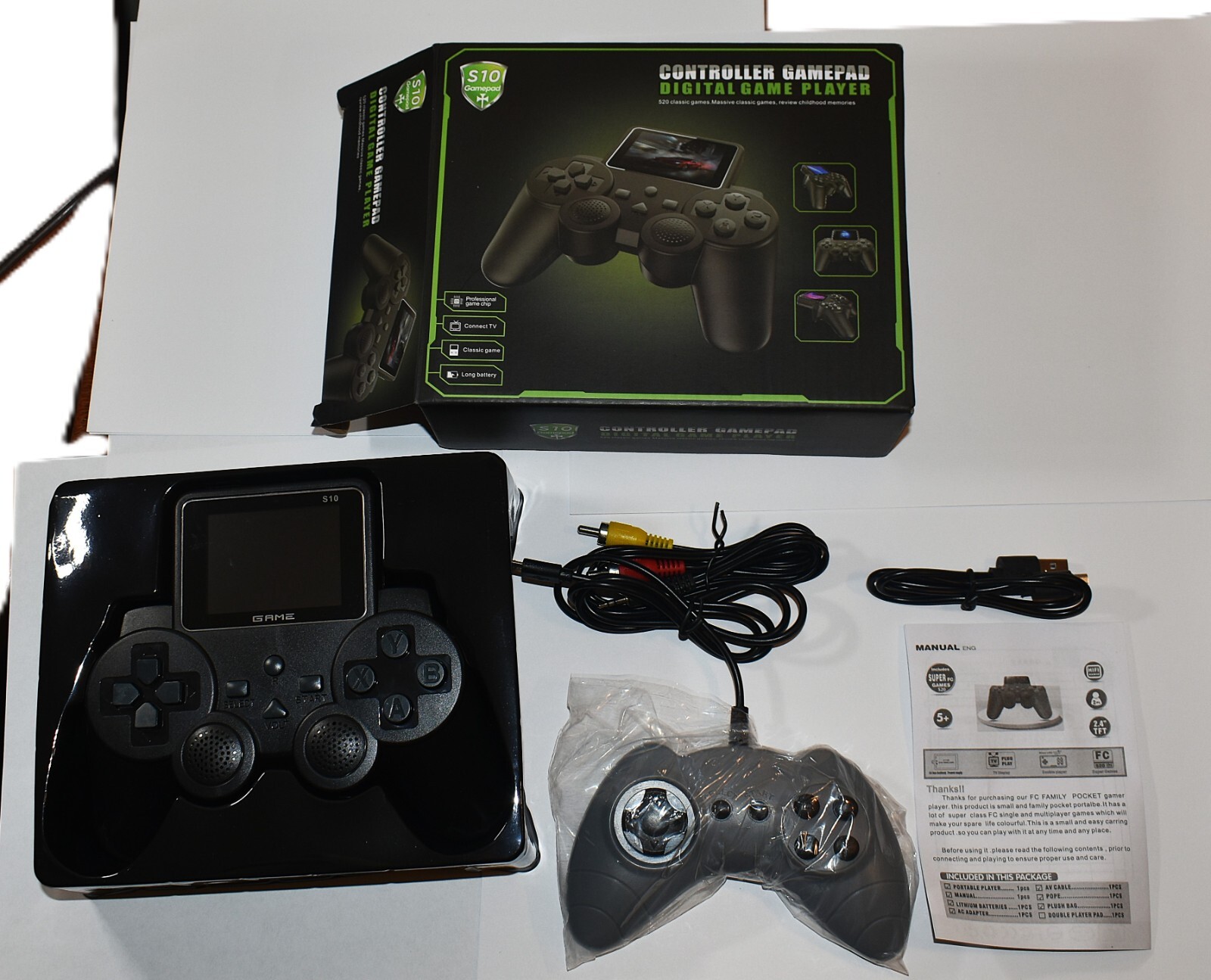 Controller Gamepad Digital Game Controller, Game Player with 520 ...