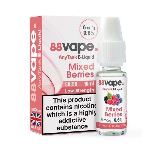 88 Vape E-Liquid | 10ml | 40 Flavours | All Strengths | 50/50 Vape ...
