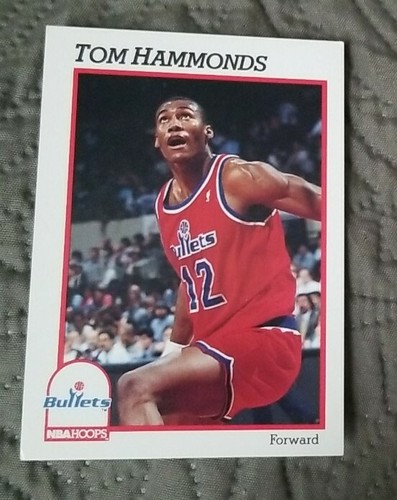 1991-92 Hoops Washington Bullets Basketball Card #446 Tom Hammonds | eBay