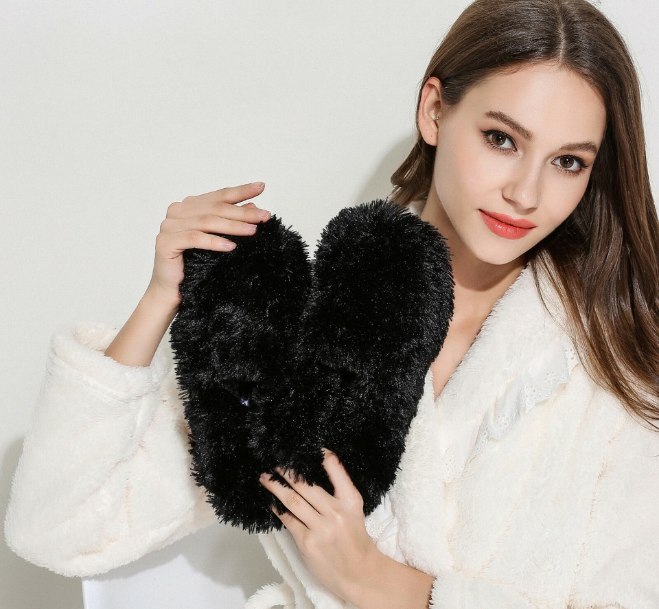 Fuzzy Winter Indoor Slippers for Women, Plush Warm Moccasin Slippers ...