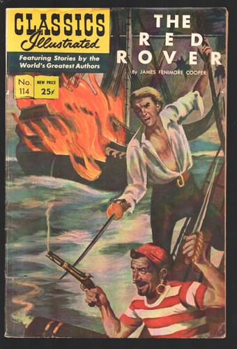 Classics Illustrated #114 1967-The Red Rover- James Fenimore Cooper-HRN ...