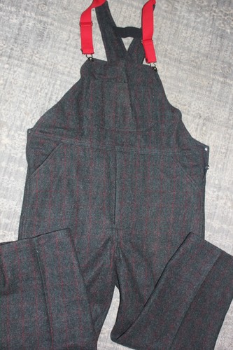 Bemidji Woolen Mills Size L Heavy Wool Bib Overalls | eBay