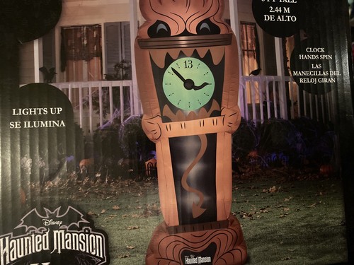 Disney The Haunted Mansion 8ft. Inflatable Clock Airblown Inflatable ...