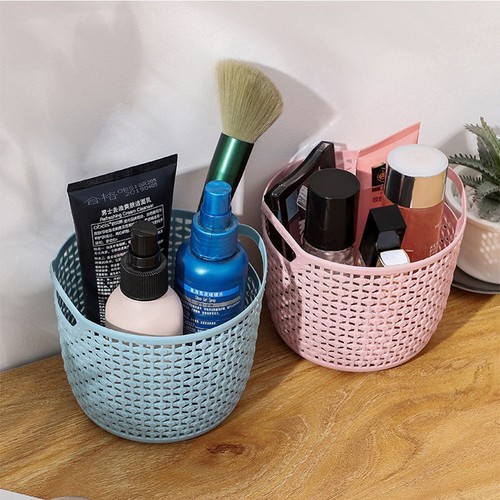 Desktop Woven Hand-Held Storage Box Storage Basket Sundry Receive ...