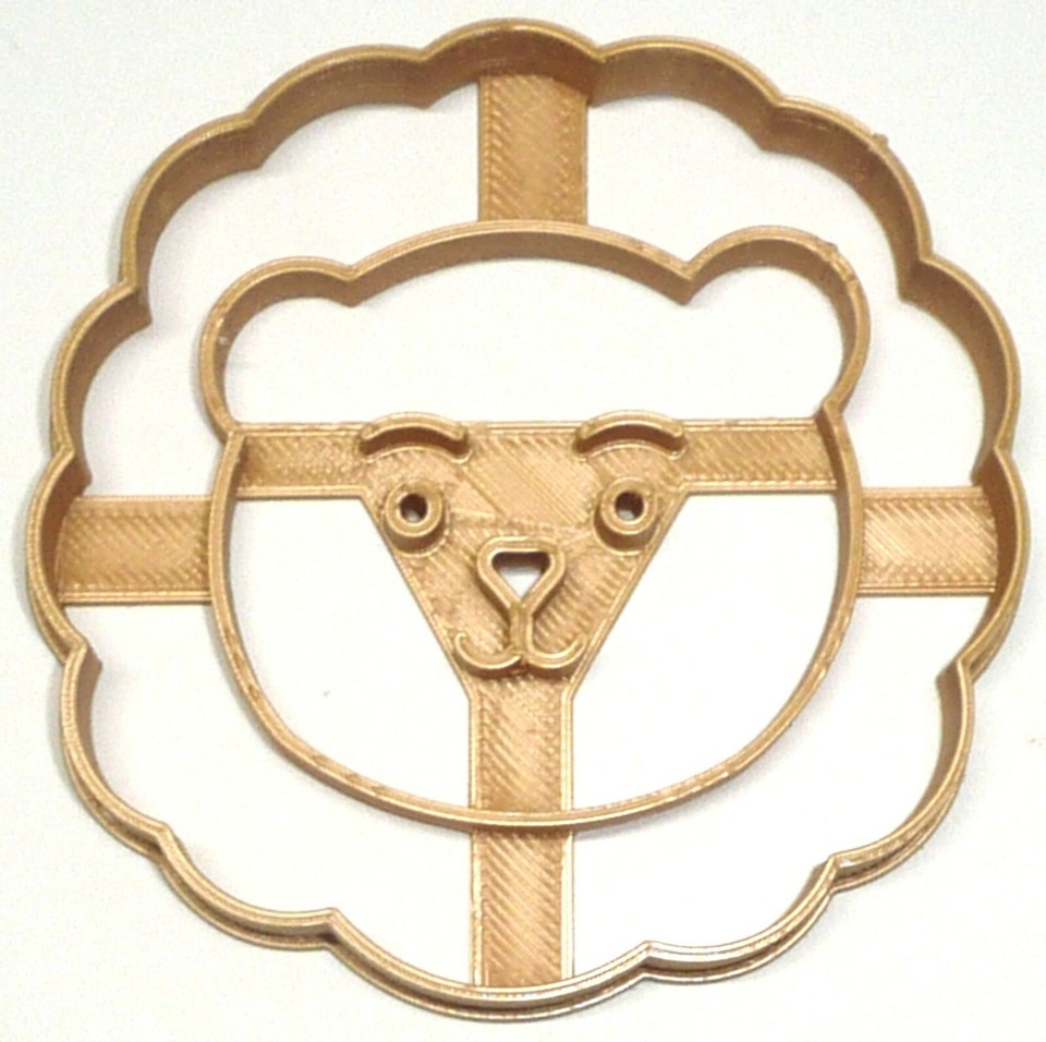 CUTESY ANIMAL FACE HEAD ZOO SAFARI THEME SET OF 5 COOKIE CUTTER PR1460 ...