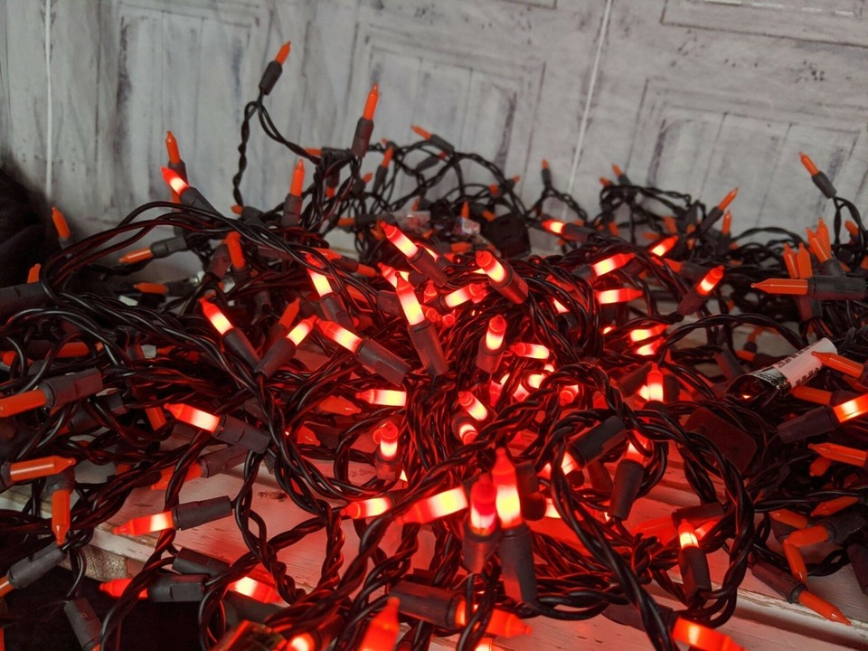 Halloween orange mini lights string set 5 | eBay
