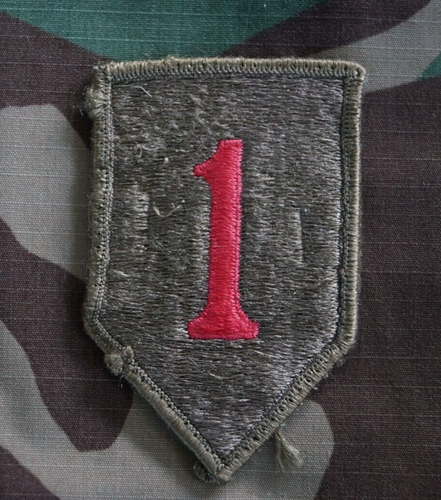 Military Patch US Army 1st Infantry Division Dress Color USED Authentic ...