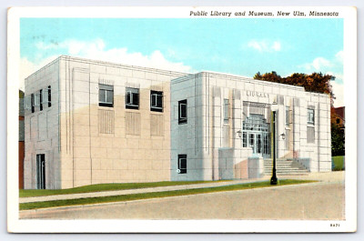 Postcard New Ulm Minnesota Public Library And Museum Posted 1939 | eBay