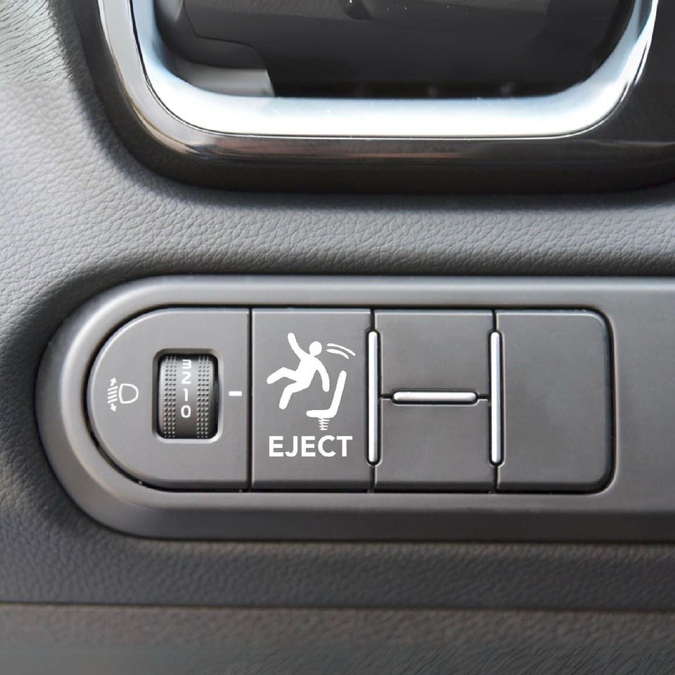 EJECT BLANK BUTTON Decal For Cars And Trucks Funny Car Stickers (2 pack ...