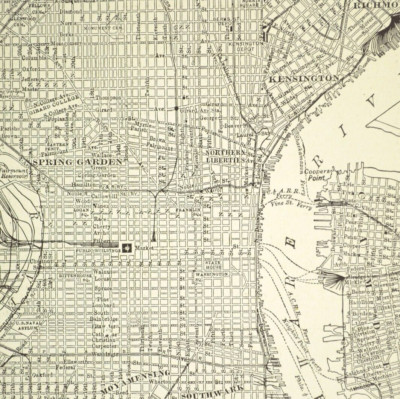 United States (Pre-1900) - Philadelphia Map