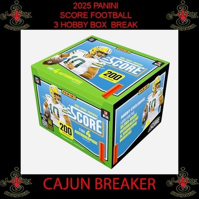 NEW ENGLAND PATRIOTS *1/4 CASE - 3 HOBBY BOX BREAK* 2025 PANINI SCORE ...