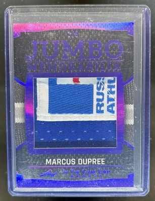 2025 Leaf In the Game Used Marcus Dupree Jumbo Patch Purple Holo #/5 | eBay