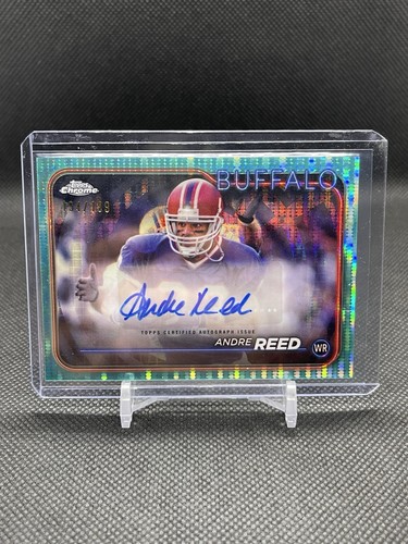 2024 TOPPS CHROME ANDRE REED AUTO REFRACTOR /199 BUFFALO BILLS #BA-ARE ...