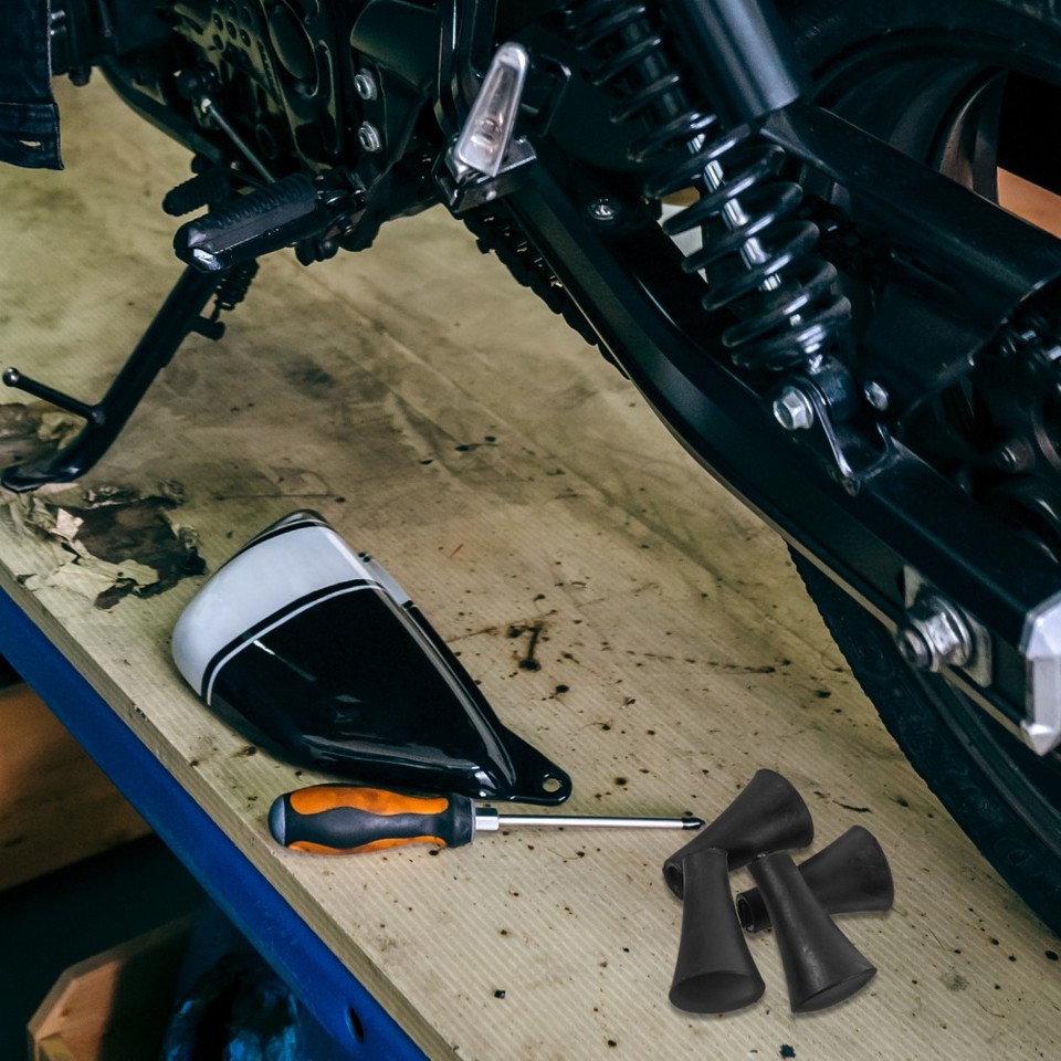 4 Pcs Motorcycle Phone Mount Rubber Cap for Stand End Holder Cell Bike | eBay UK