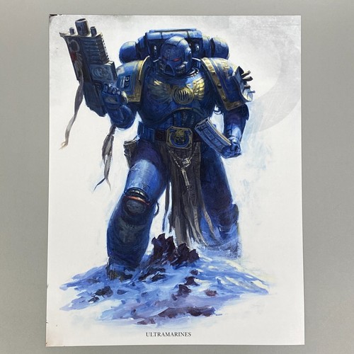 Poster D'Arte Degli Ultramarines Adeptus Astartes Warhammer 40.000 40K ...