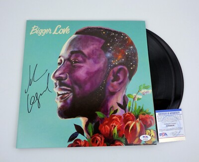 John Legend Signed Autograph Bigger Love Vinyl Record Album PSA/DNA COA ...