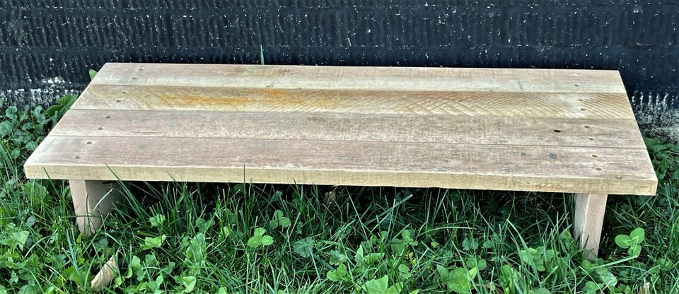 Amish Reclaimed Wood Deck / Patio Door Platform / Step Stool. Solid ...