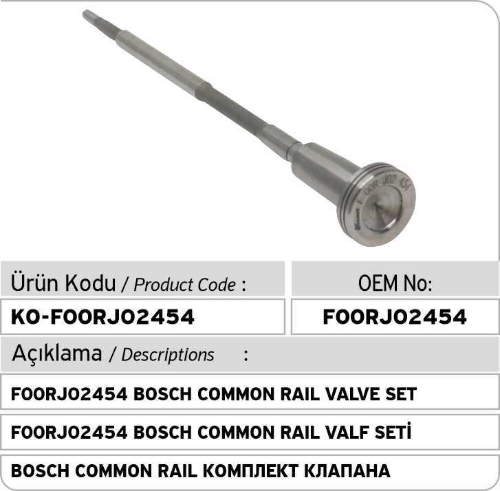 F00RJ02454 Bosch Common Rail Injector Valve Set for 0445120025 | eBay